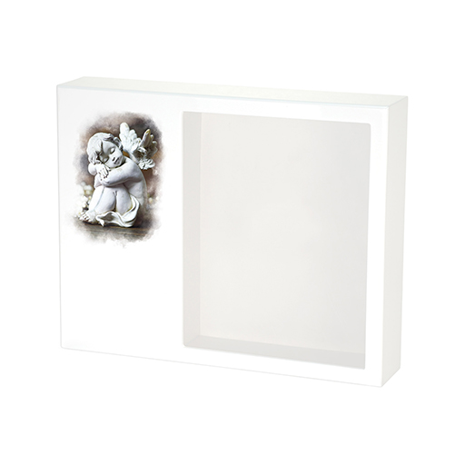 Shadowbox Cherub | Thacker Caskets, Inc.